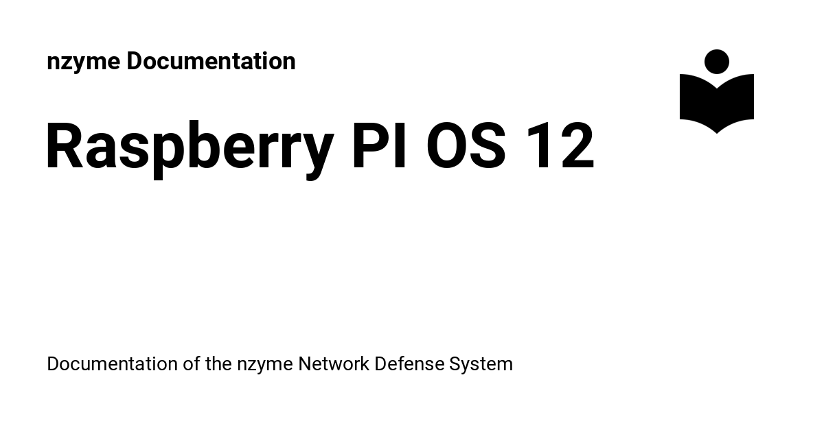 Raspberry PI OS 12 - nzyme Documentation